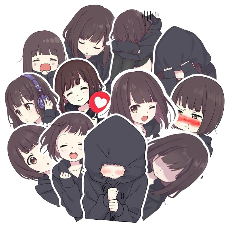 Kawaii Menhera Chan Journal Sticker Pack (30pcs) | Shopee Philippines