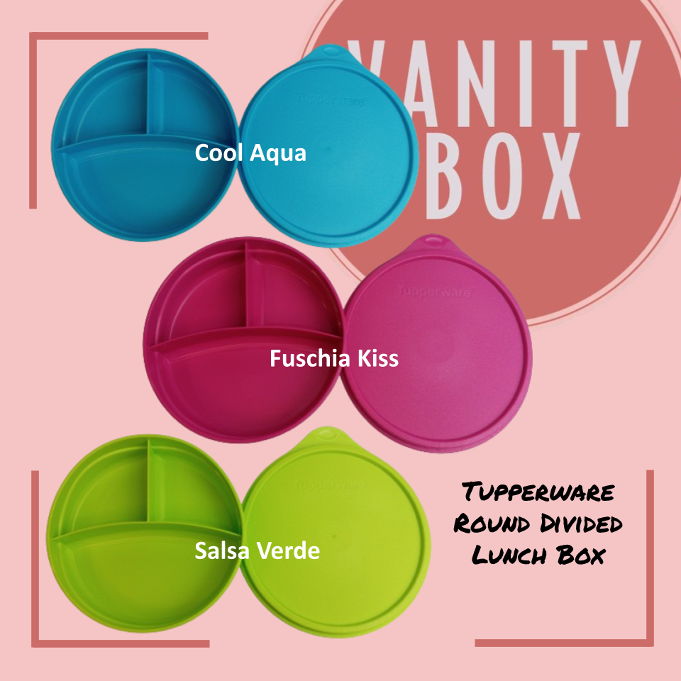 Tupperware Round Divided Lunch Box 350ml | Shopee Philippines