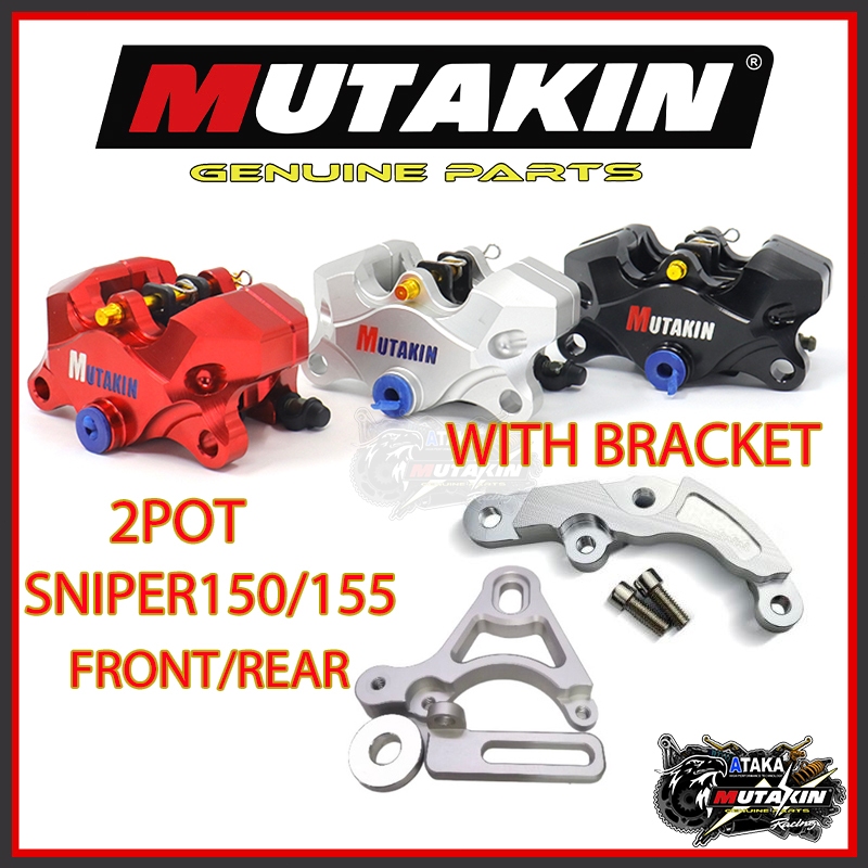 MUTAKIN Sniper150/Sniper155 CNC Front /Rear Caliper 2 Pots With Bracket ...