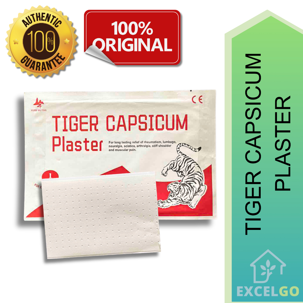 Tiger Capsicum Plaster for Muscle and Back Pain | Shopee Philippines