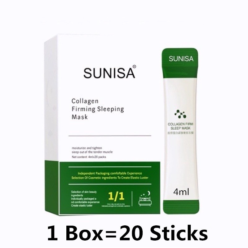 20PCS SUNISA COLLAGEN SLEEPING MASK | Shopee Philippines