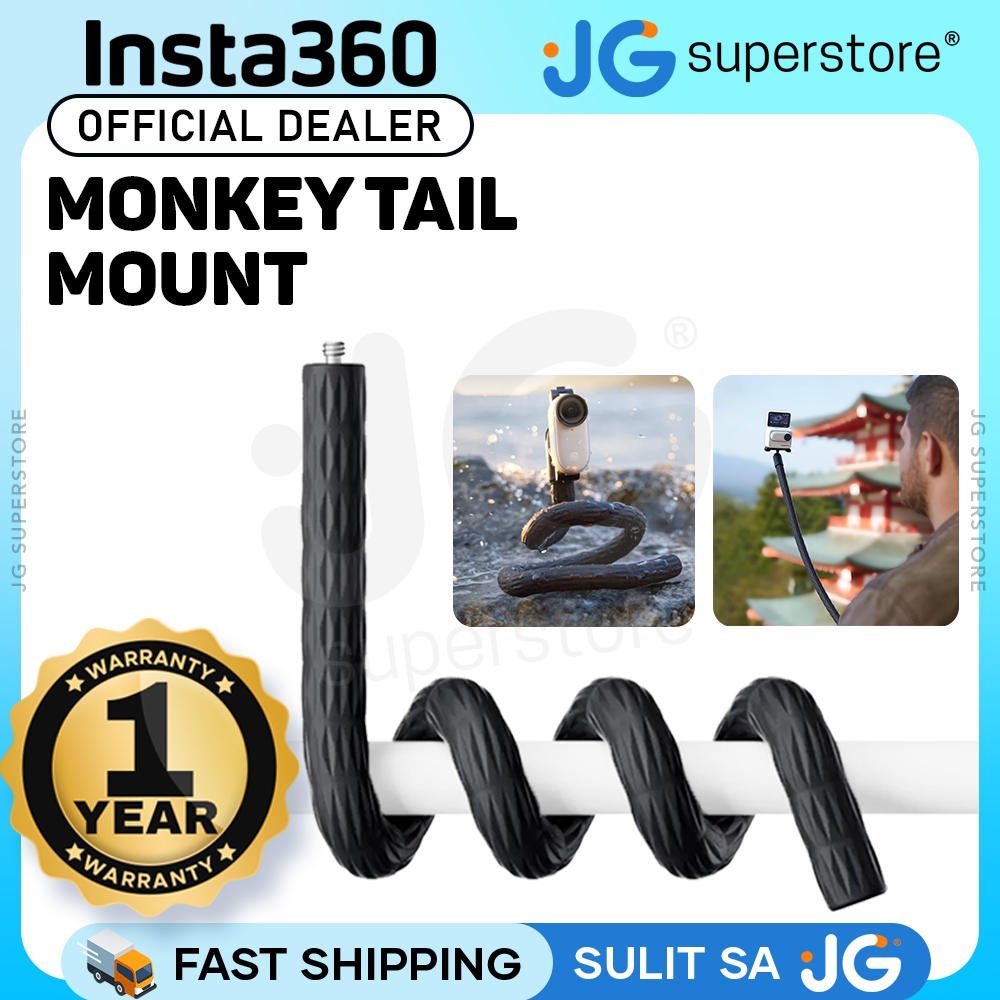 Insta360 Monkey Tail Mount for Action Camera (50cm) Multi Purpose Flexible Selfie Stick and ...
