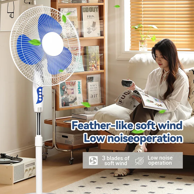 16Inch Floor Fan Electric Fan Desk Fan Stand Fan Strong Wind Silent Fan ...