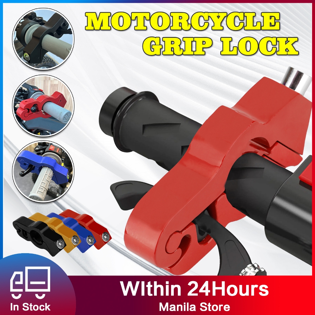 1 PCS CNC ALUMINUM GRIP LOCK Handlebar Grips Throttle Security Grip ...