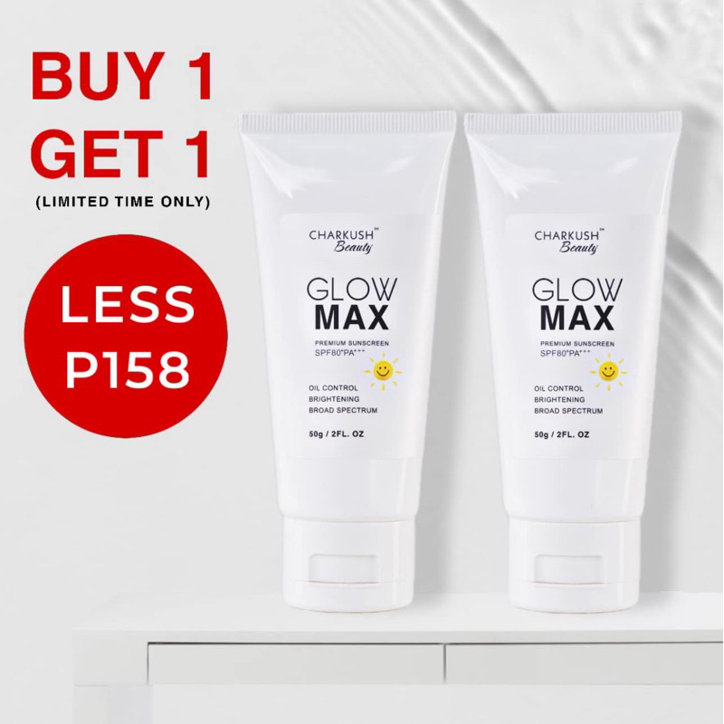 GLOW MAX SUNSCREEN SPF 80 By CHARKUSH BEAUTY | Shopee Philippines