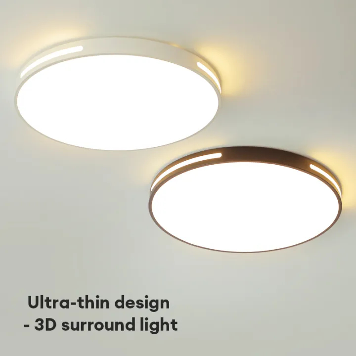 LED Ceiling Lamp Tri Color With Remote Control Room Ceiling Light ...