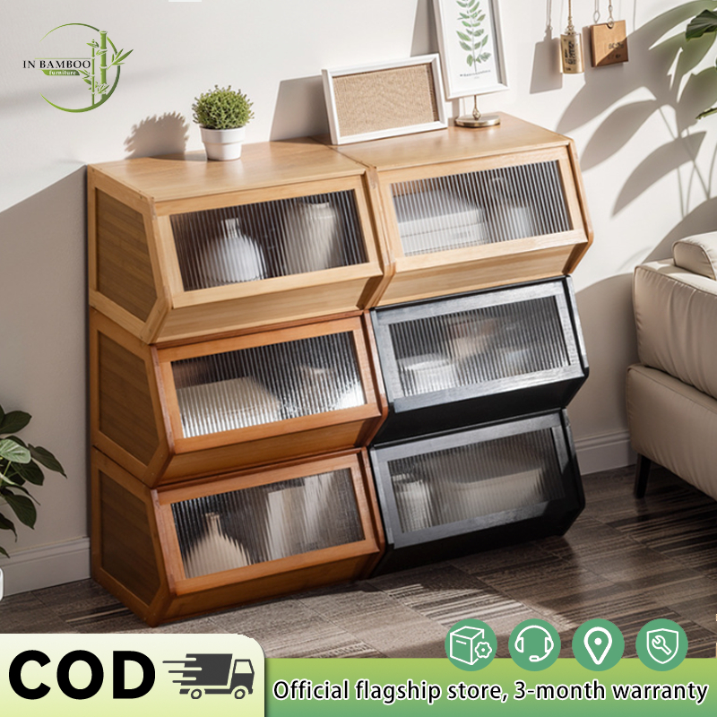 Multifunctional Covered Storage Box Bedside Cabinet Bookshelf Storage ...