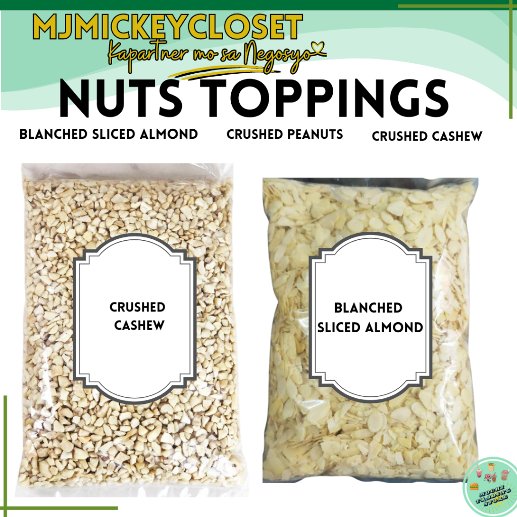 Sliced Almond Crushed Cashew Nuts for Toppings Donuts Croffle SHP5 ...