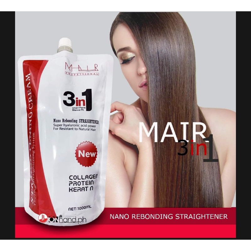 Mair 3in1 Step Nano Rebonding Collagen Protein Keratin 1000ml | Shopee ...