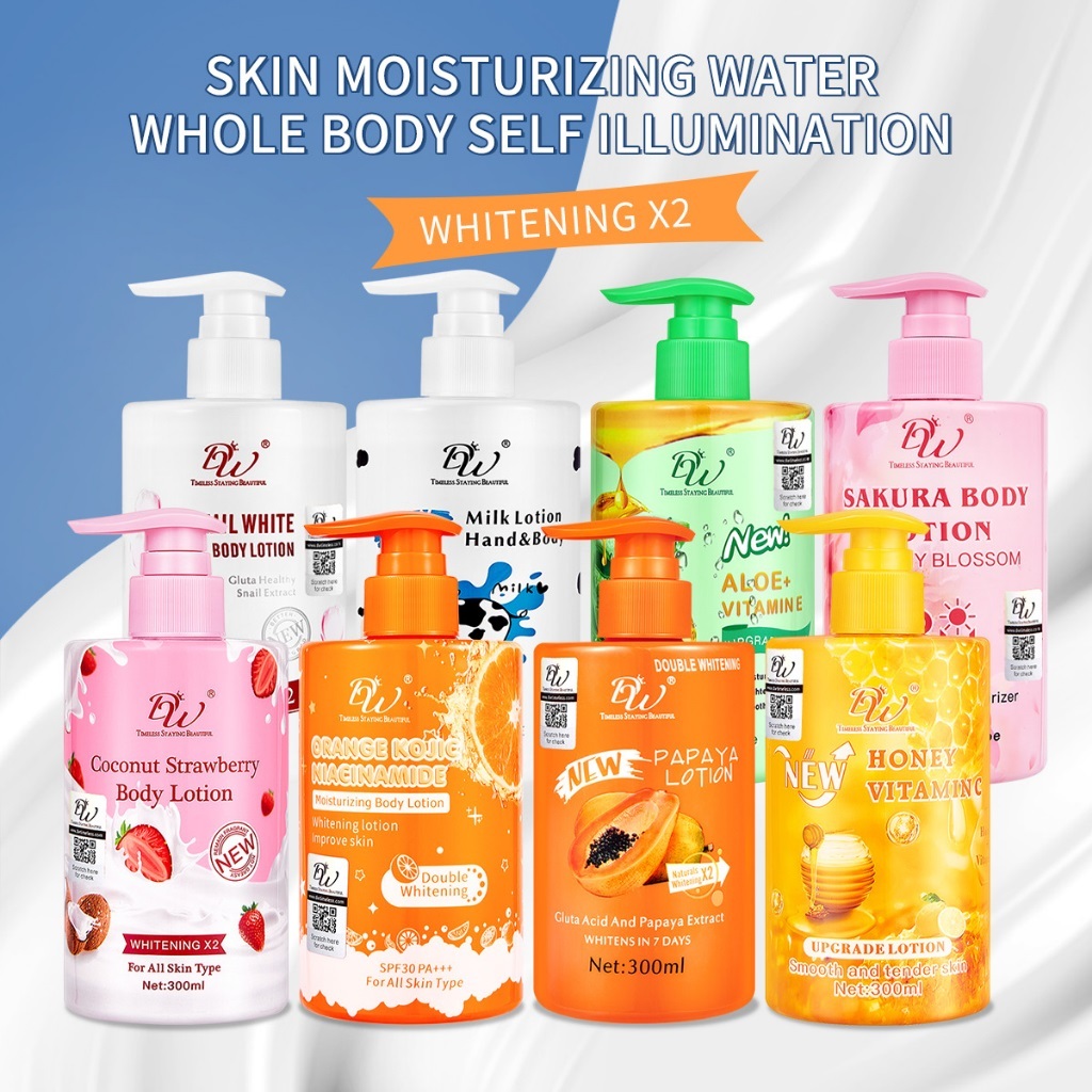 DW 3PCS Bottles Lotion Whitening Moisturizing Whitening Brighten Smooth ...