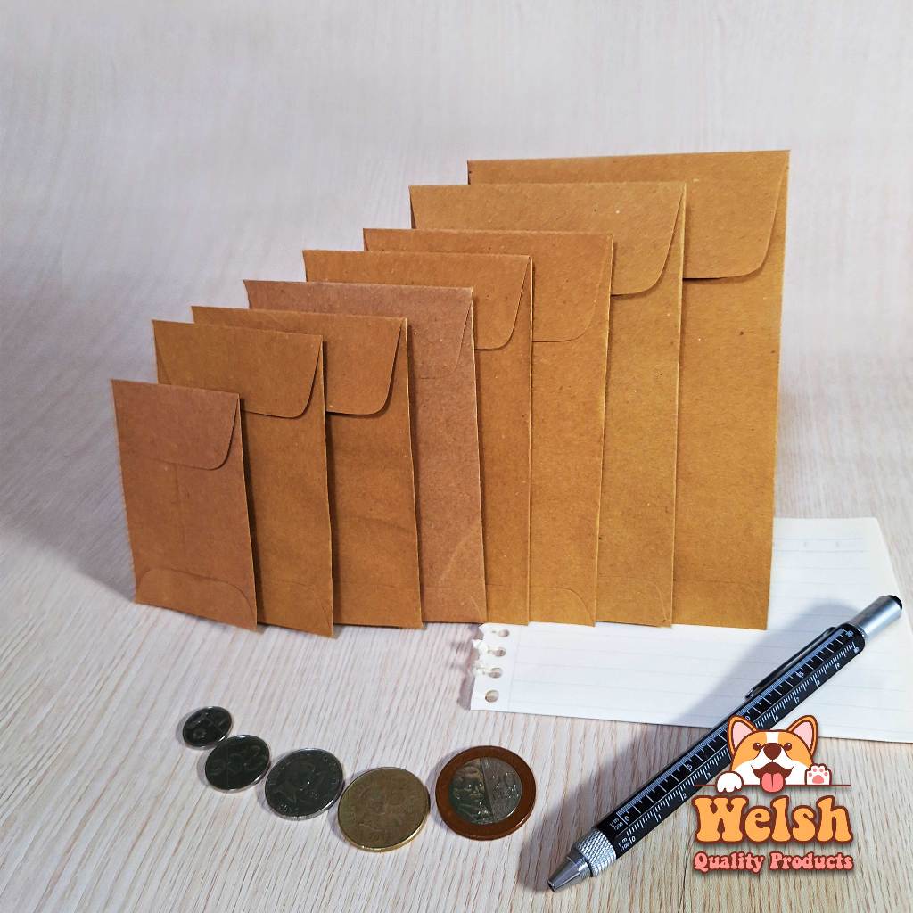 Coin Envelope Brown Kraft Paper 500pcs | Shopee Philippines