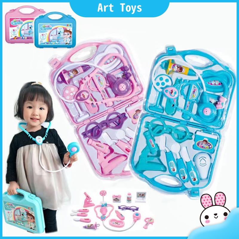 Children's Doctor Case Set Toys Simulation Nurse Stethoscope Injection ...