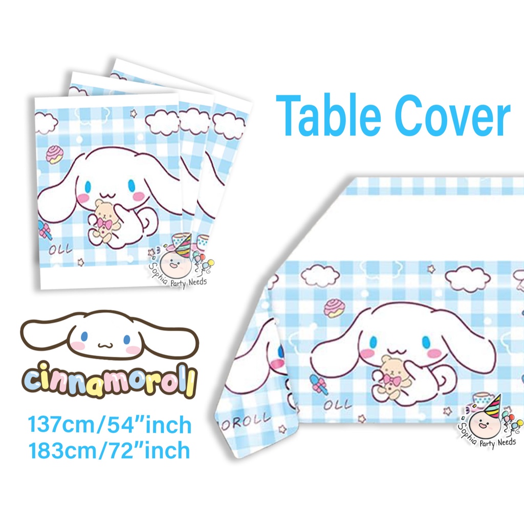 Disposable Table Cover Cinnamoroll Design Character | Shopee Philippines