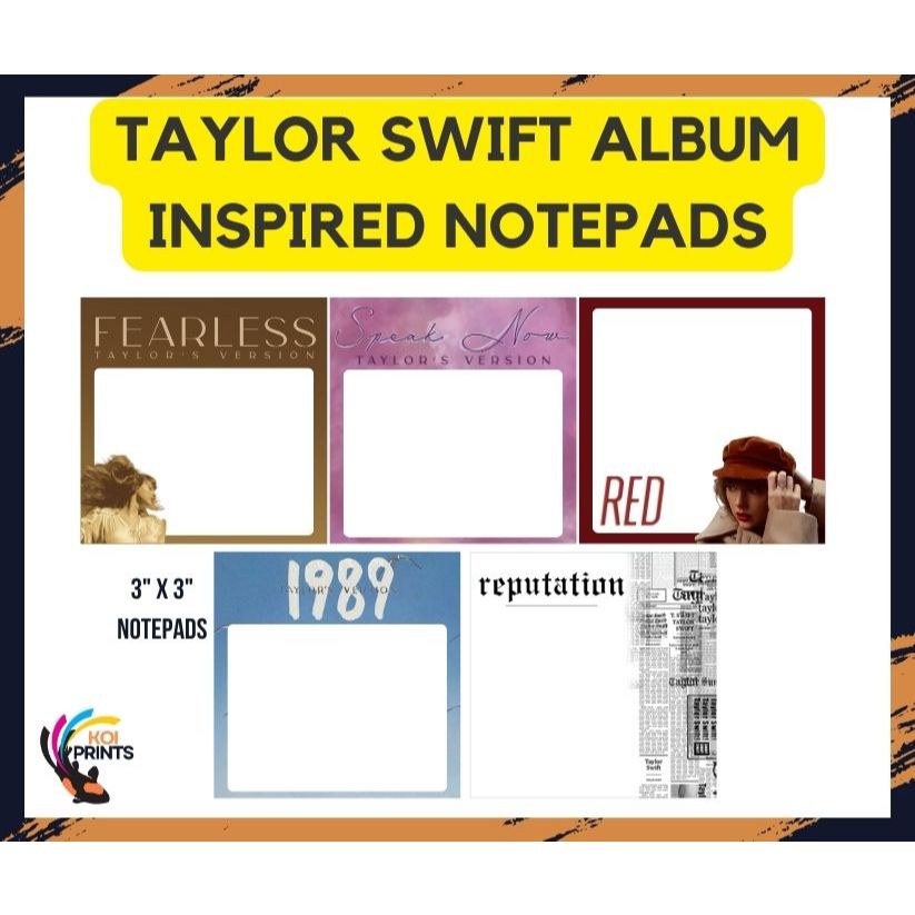 TAYLOR SWIFT Custom Notepads | Shopee Philippines