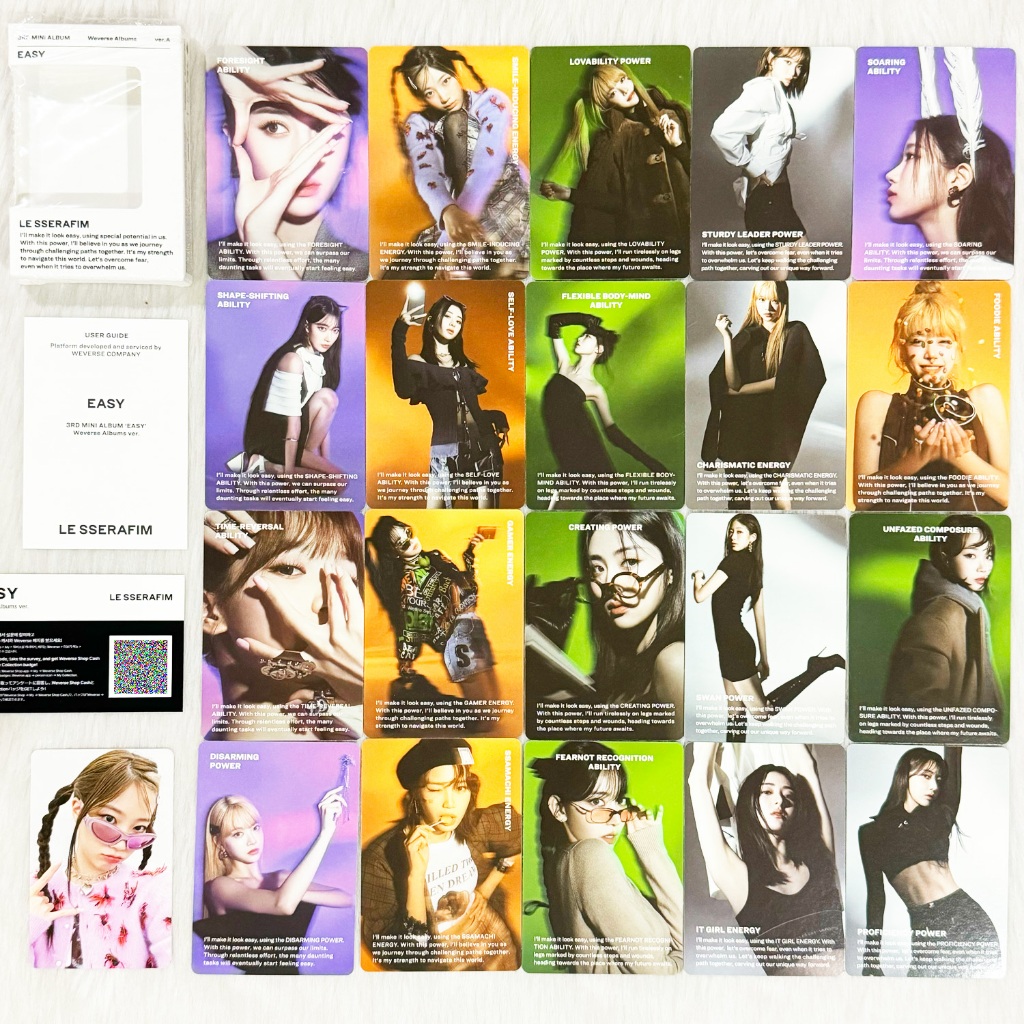 Le Sserafim EASY Weverse Album Version A Photocard Tingi Official ...