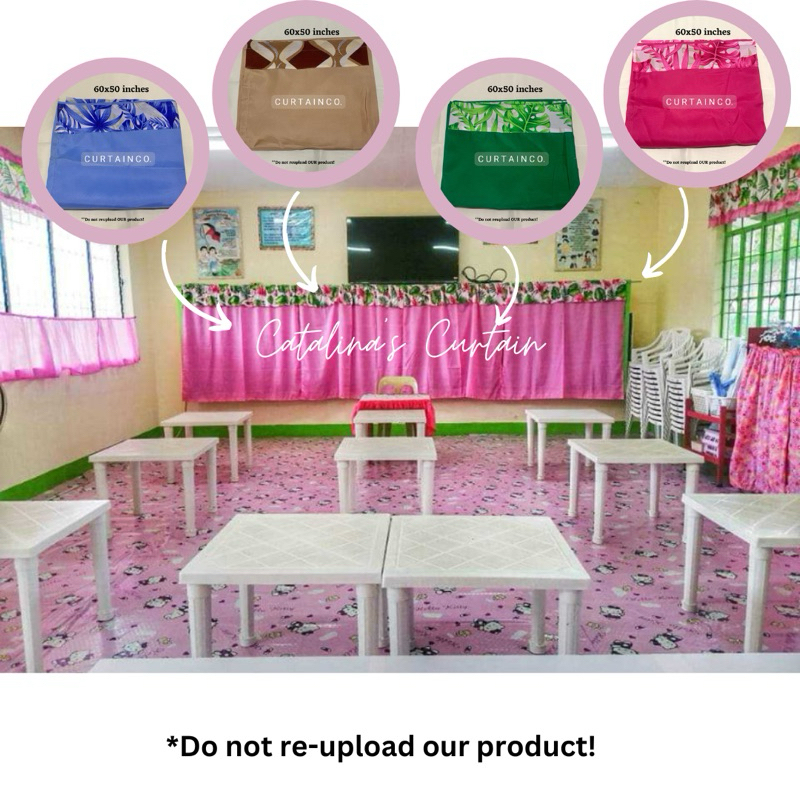 Catalinas Curtain | DepED School Blackboard and Window Curtain NEW ...