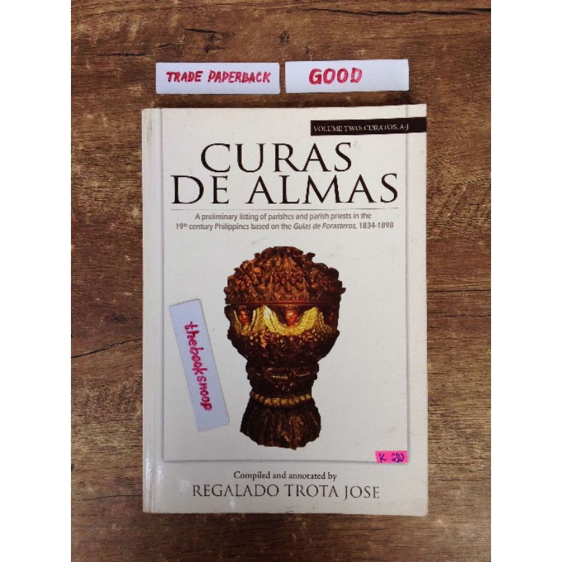 CURAS DE ALMAS: Philippine Parishes and Priests by Regalado Trota Jose ...