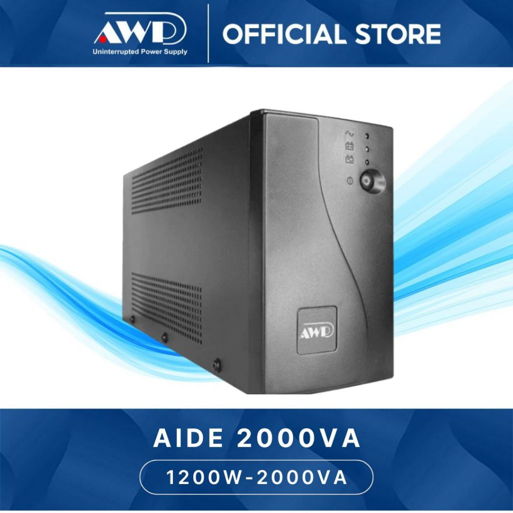 AWP Aide 1200W-2000VA UPS with AVR Uninterruptible Power Supply (6 ...