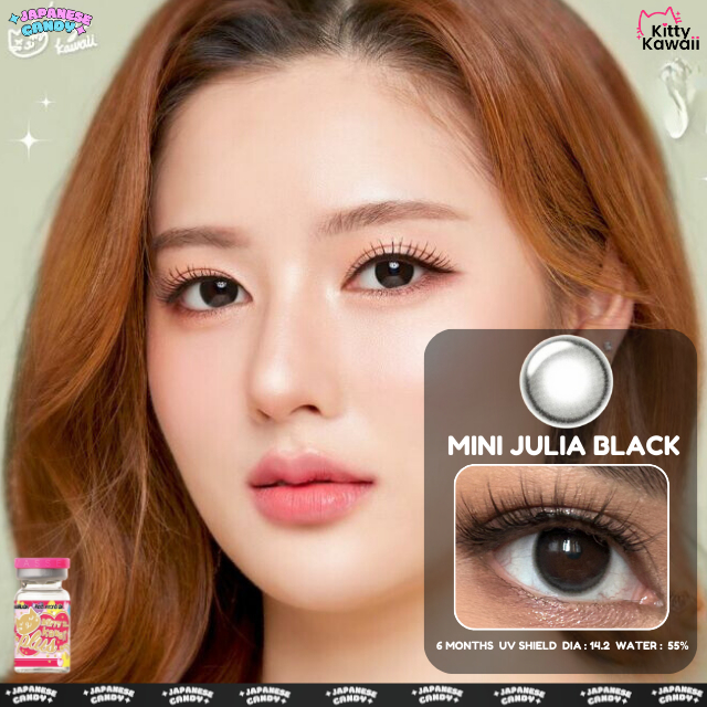 JAPCANDYPH Mini Julia Black Kitty Kawaii 6 Months Contact Lens | Graded Lens & No Grade UV ...