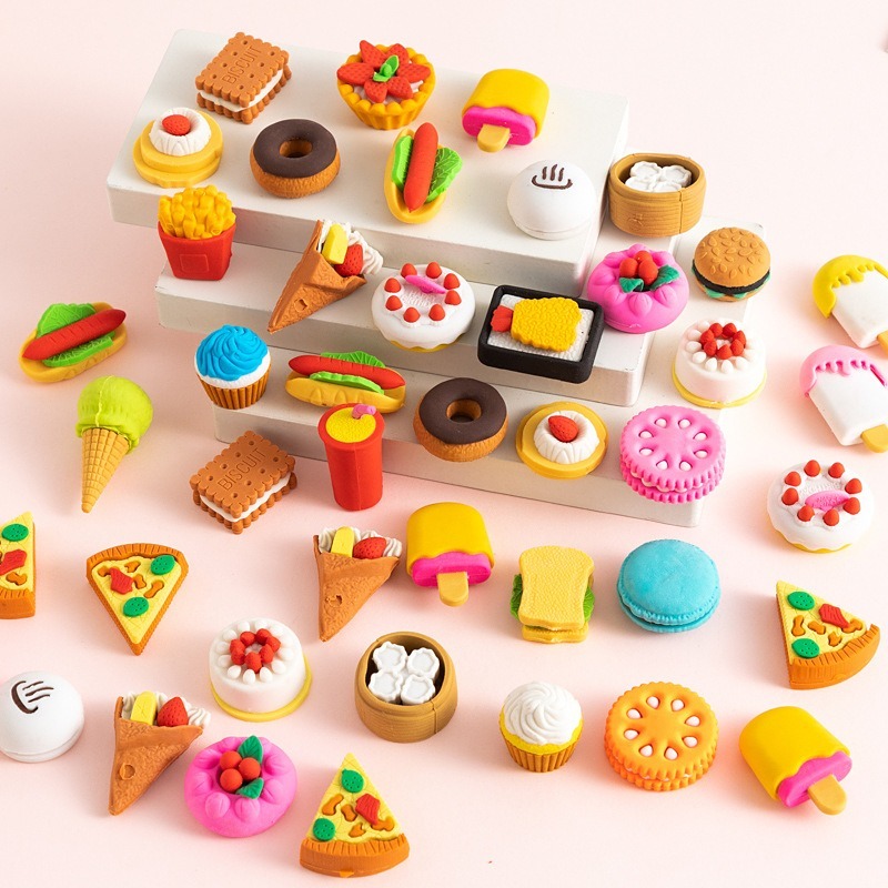 1PCS Creative Food-Shaped Erasers ，Cute Erasers | Shopee Philippines