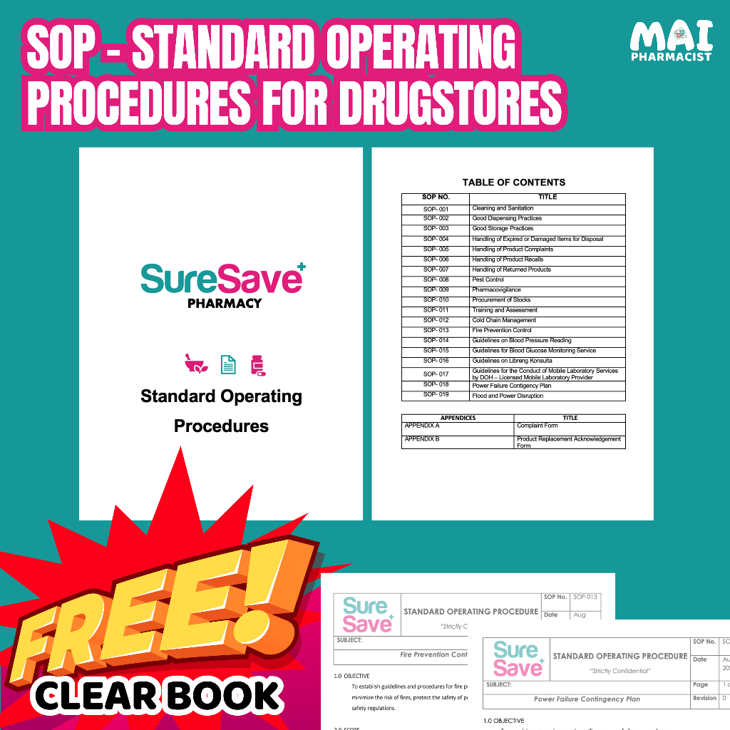 SOP & RMP for Pharmacy/Drugstores (Standard Operating Procedure & Risk ... SOP & RMP for Pharmacy/Drugstores (Standard Operating Procedure & Risk ...
