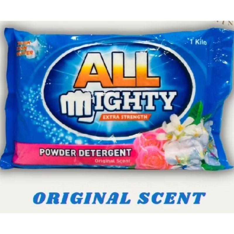 All Mighty Detergent Powder Original Scent 1kg | Shopee Philippines