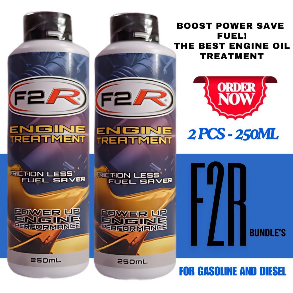F2R Engine Treatment Racing Oil Additives 250ml (2 Bottles) for Gas ...