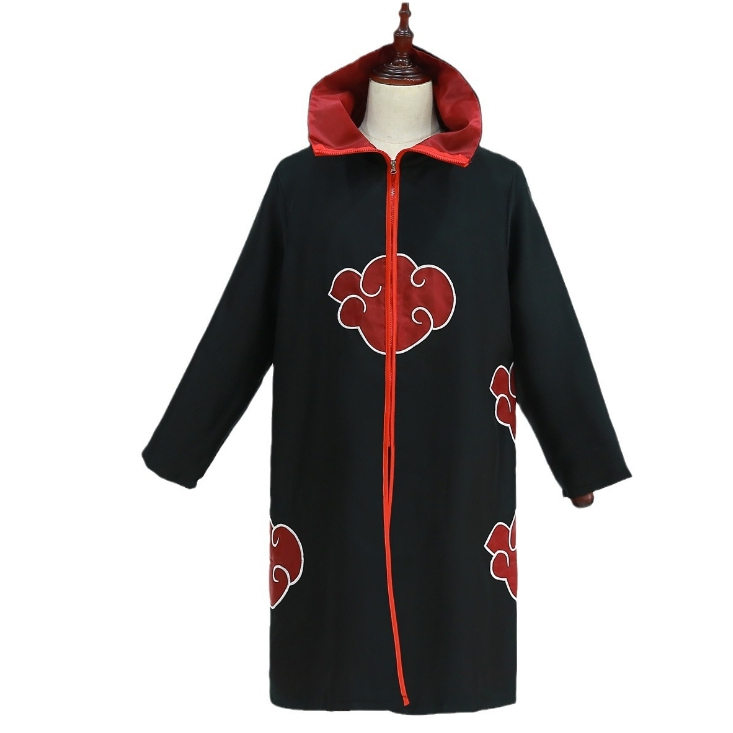 Akatsuki Cloak for Kids Adult Naruto Jacket Men Cosplay Akatsuki Jacket ...