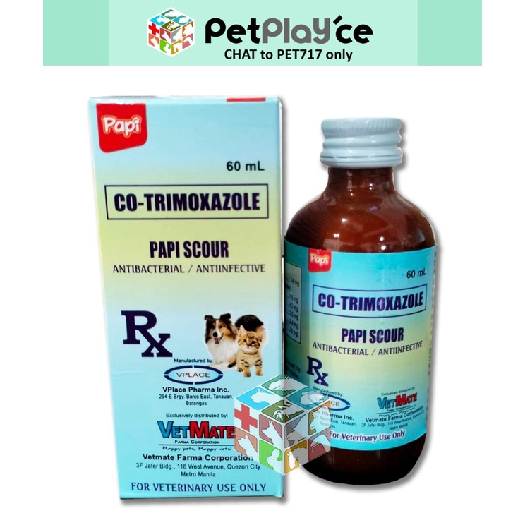 Papi Scour Oral Suspension 60ml Dog Cat Anti Diarrhea / Anti Bacterial ...