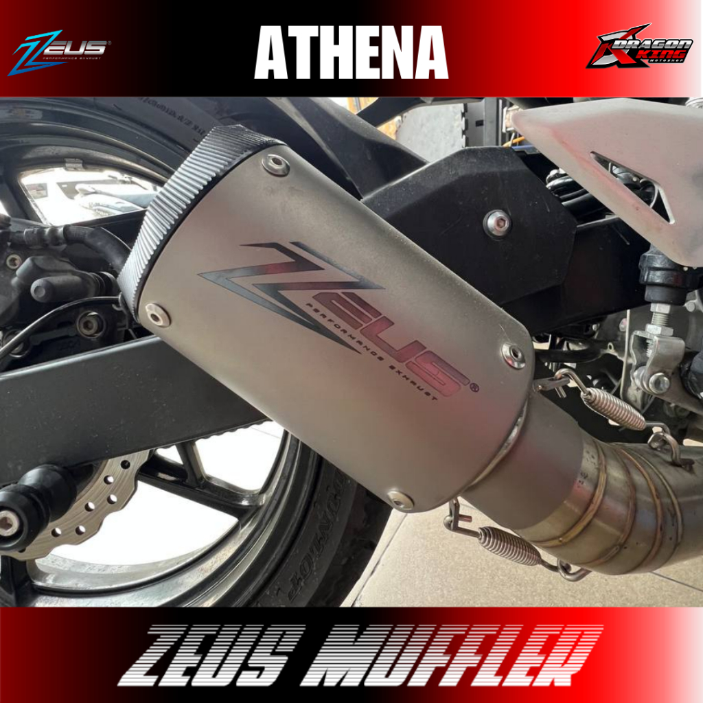 ZEUS ATHENA EXHAUST FULLSYSTEM FOR HONDA CB650R (SILVER) | Shopee ...