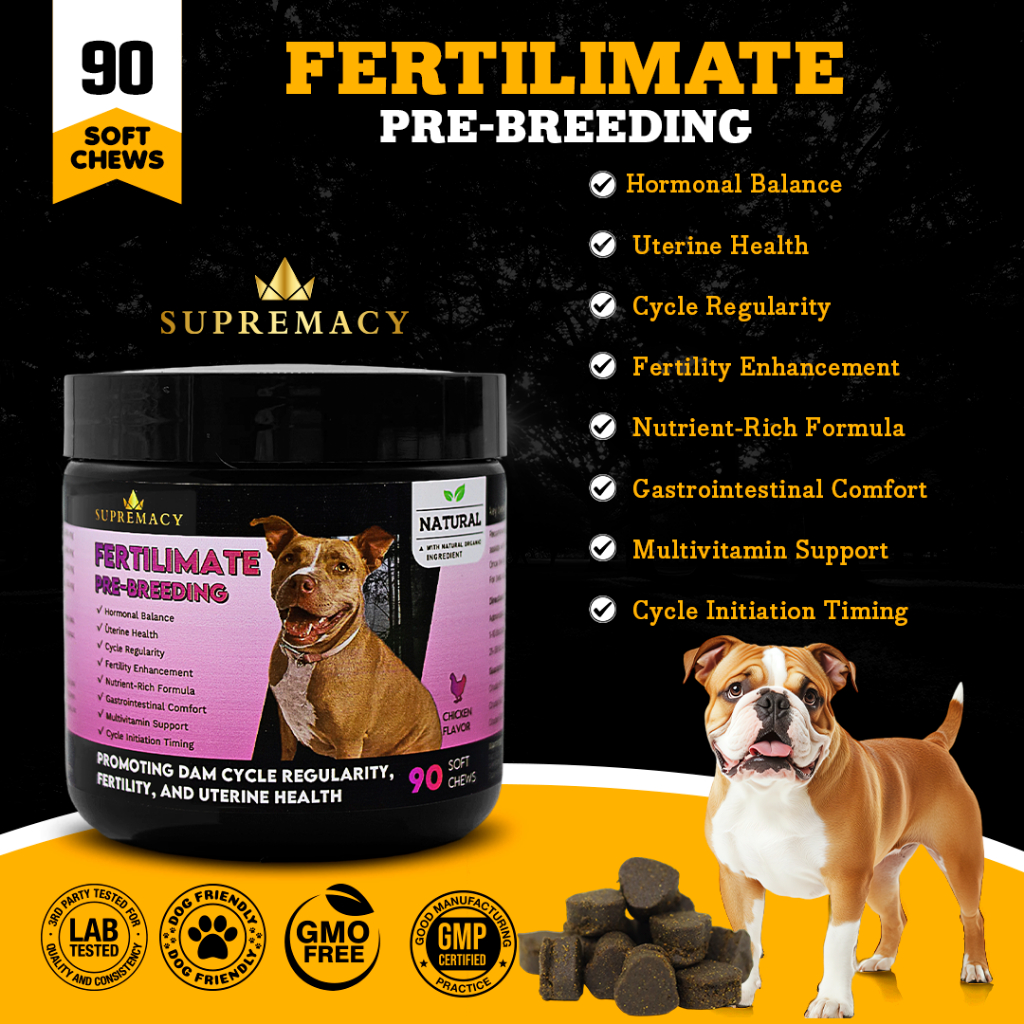 Supremacy Vitamins & Supplements for Pre-breeding Dam Dogs - Hormonal ...