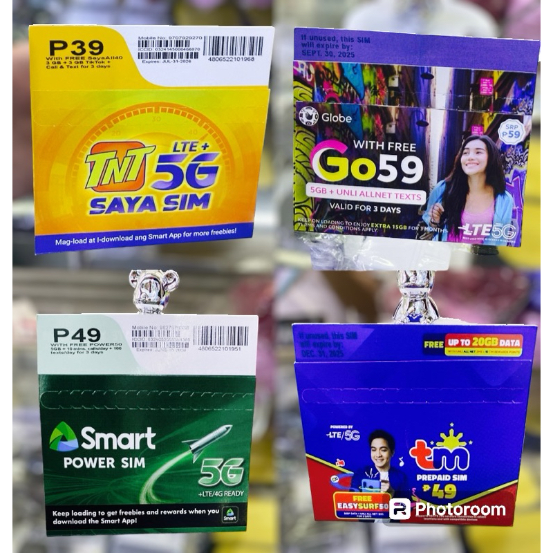 SIM Card 5G Globe Smart TNT TM DITO (Standart,Micro,Nano) 2025 | Shopee ...