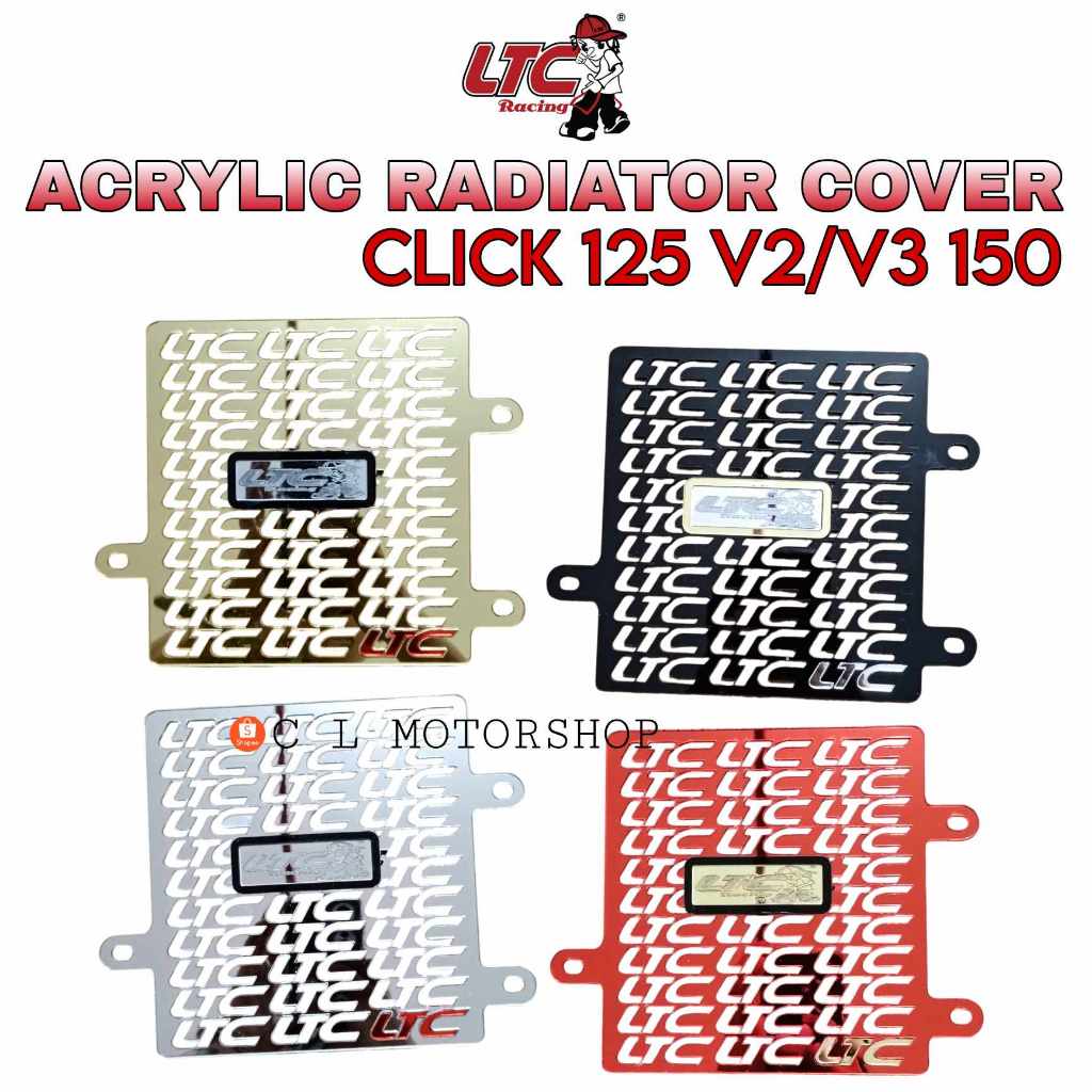 LTC ACRYLIC RADIATOR COVER FOR CLICK 125 V2/V3, 150 | Shopee Philippines