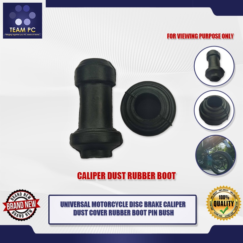 TEAM PC UNIVERSAL MOTORCYCLE DISC BRAKE CALIPER DUST COVER RUBBER BOOT ...