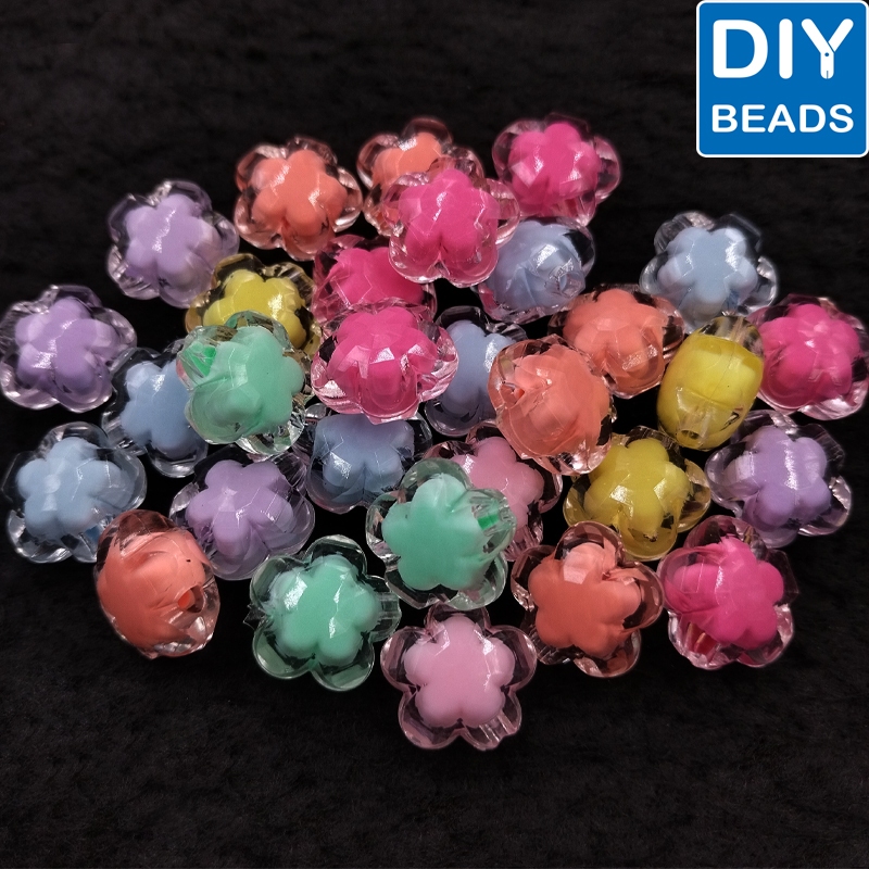 Diy Beads Sago Flower Star Beads Assorted 17.5mm (250grams) | Shopee ...