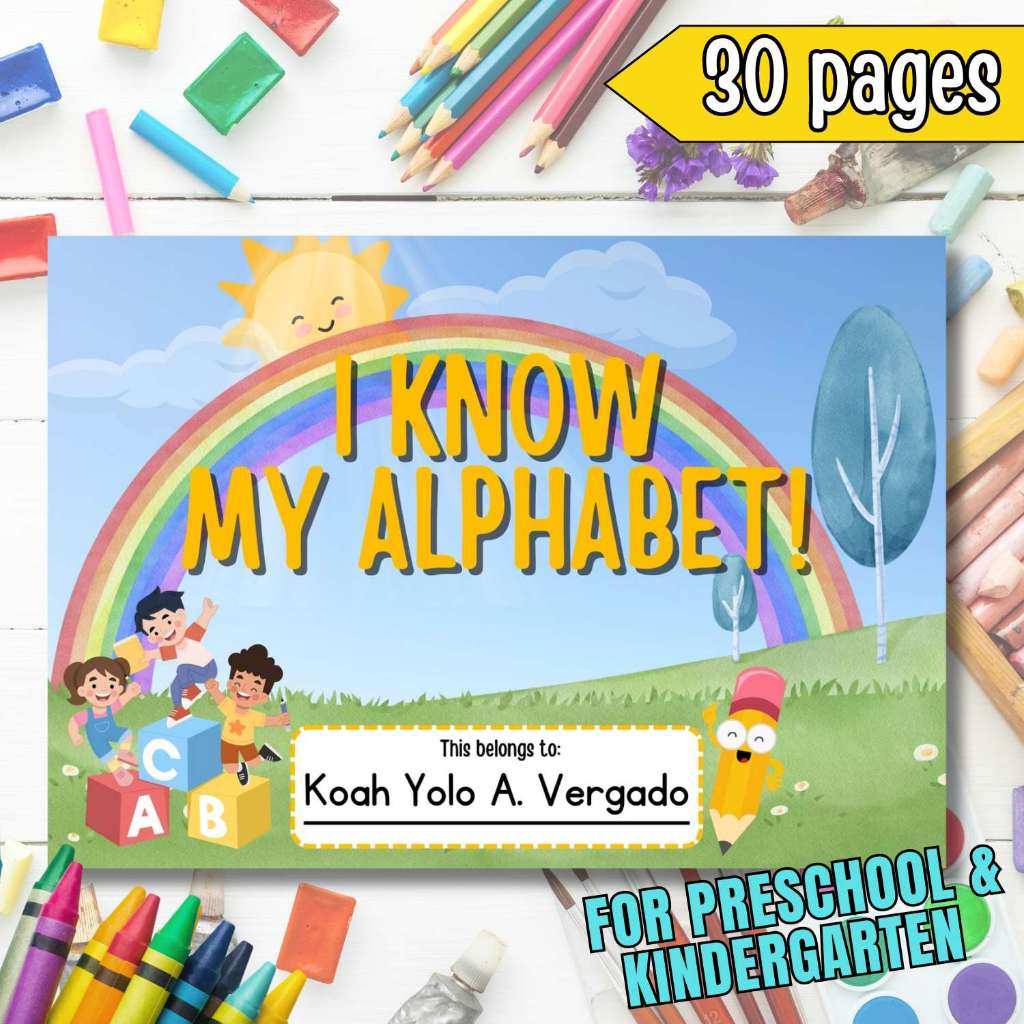 Customized trace the alphabet pad for preschoolers and kindergartens ...