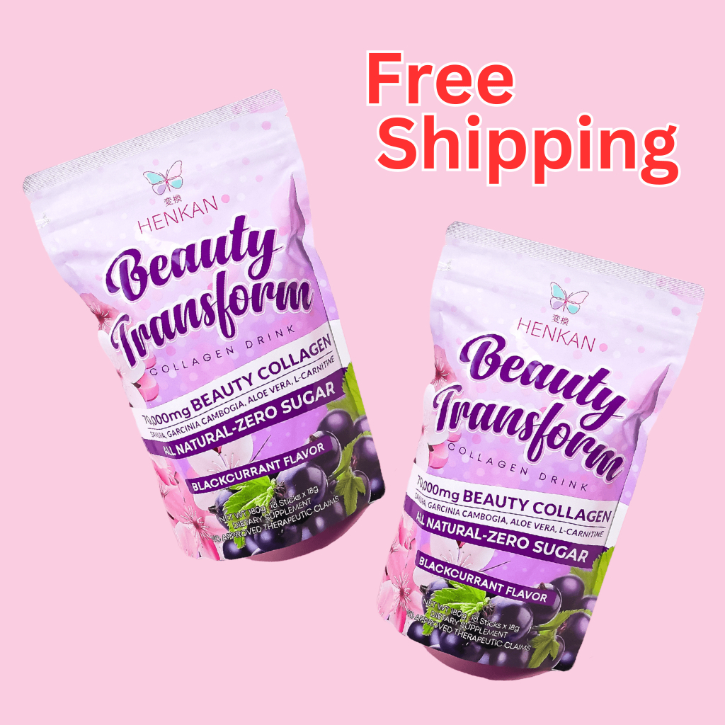 HENKAN Collagen Juice: (2 Pouches + FREE Shipping) Perfect for Glowing ...