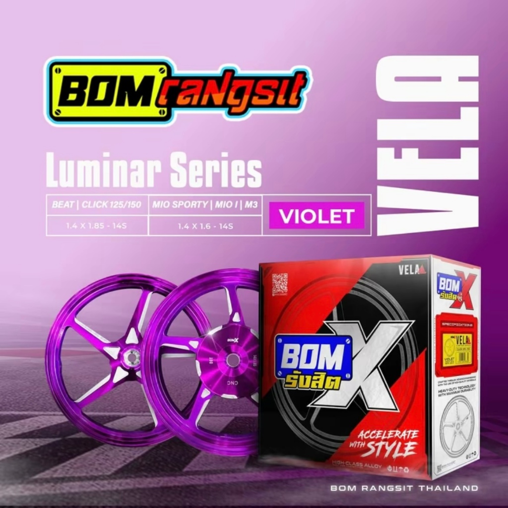 𝟭𝟬𝟬 𝗢𝗥𝗜 Bom Rangsit Mags Bom X Vela For Click 125i Mio Sporty Beat Fi