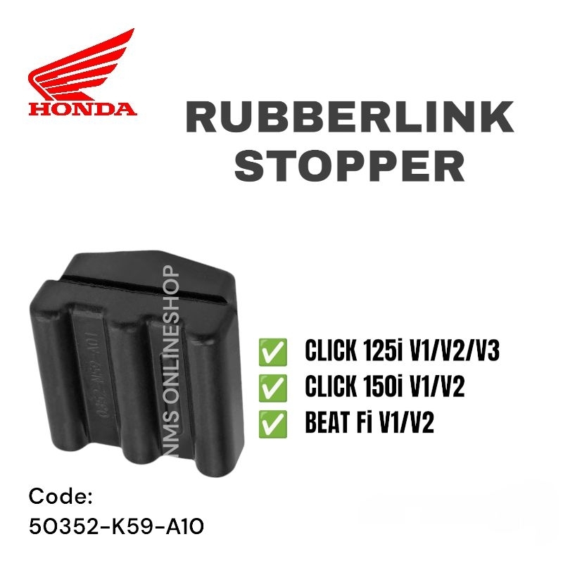 Rubber Link stopper Honda Beat Fi v1v2, / Honda Click 125 150 v1 v2 v3 ...