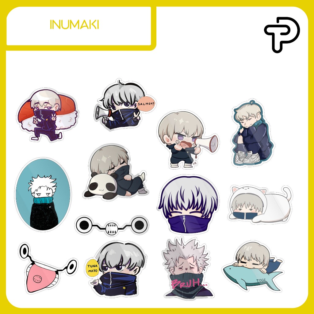 Jujutsu Kaisen Sticker Pack | Inumaki | Vinyl Sticker | WaterProof ...