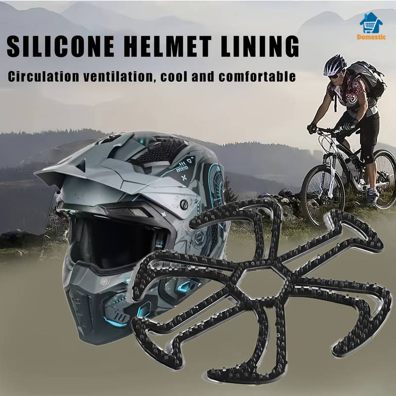 Helmet liner Silicone Preventing hair disarray Helmet insulation pads ...
