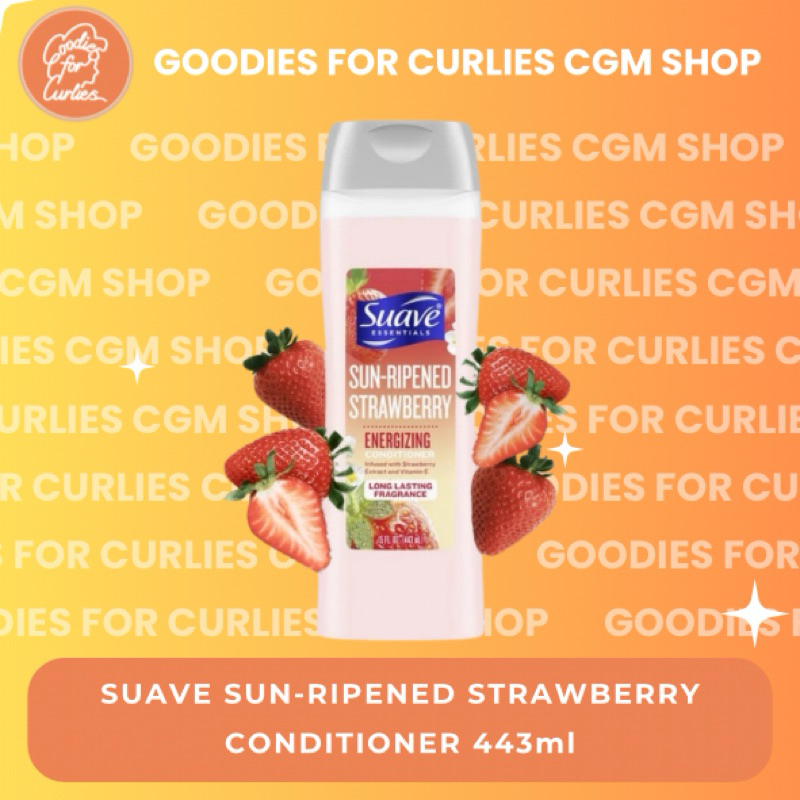 Suave Sun Ripened Strawberry Conditioner 443ml CGM Approved Sua04 ...