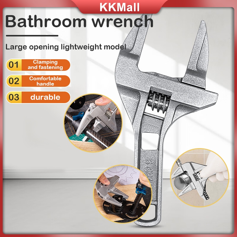 Aluminum alloy Adjustable Wrench For Turning Screws Nuts Bolts Pipes ...