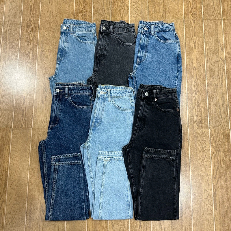 ZR/BSK Ultra Highwaist Hard Denim Mom Jeans | Shopee Philippines