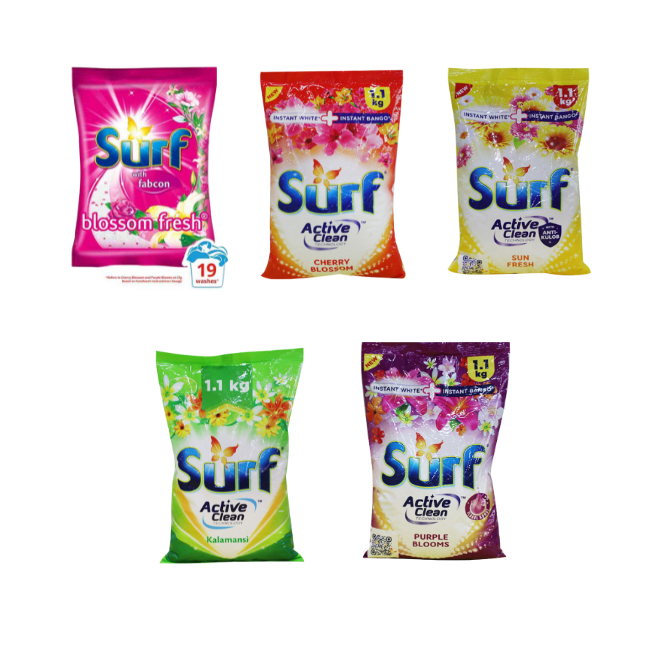 Surf Powder Detergent Blossom Fresh, Cherry Blossom, Sun Fresh ...
