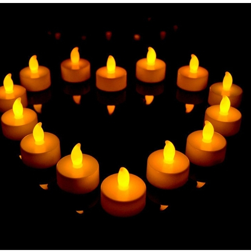 new cod LED Tealight Candle Realistic Flickering Bulb Tea Light ...