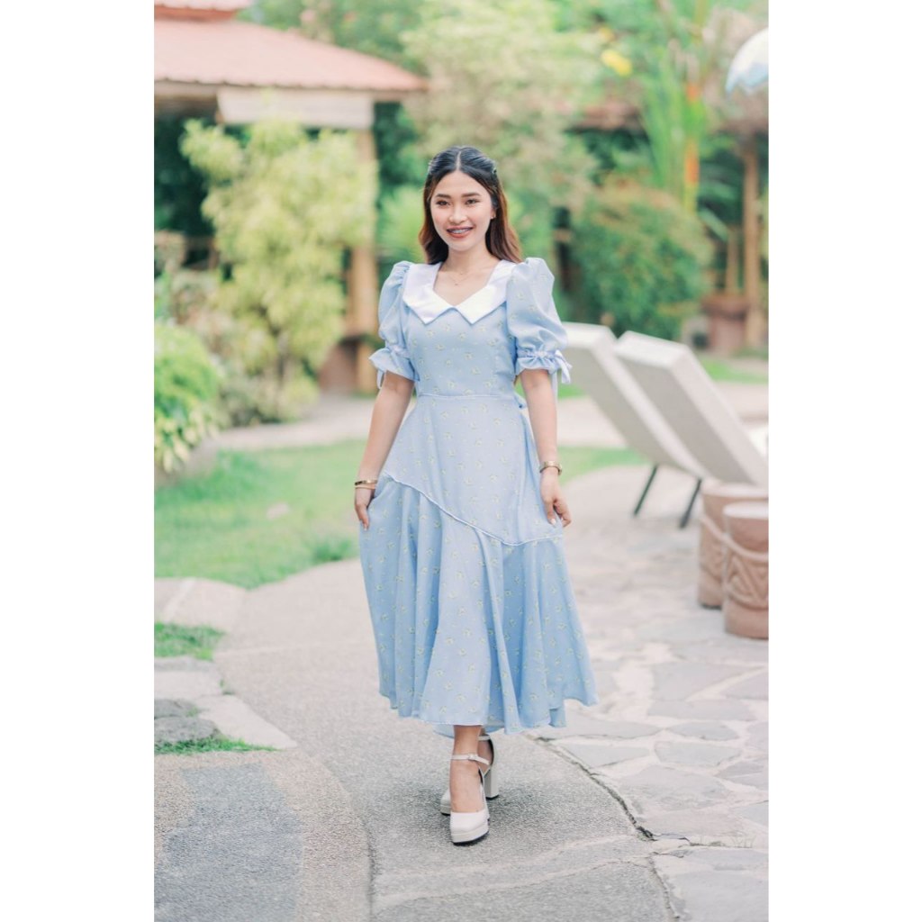 ANGELICA DRESS IN FLORAL PATTERN | Shopee Philippines