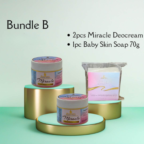 Glowfinity Cosmetics Bundle B (Miracle Underarm Whitening Deocream ...