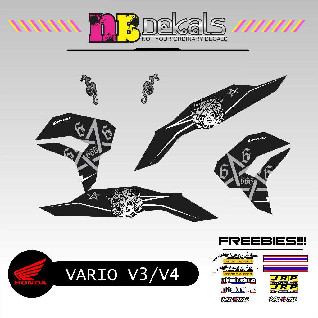 VARIO V3 MEDUSA DECALS | Shopee Philippines