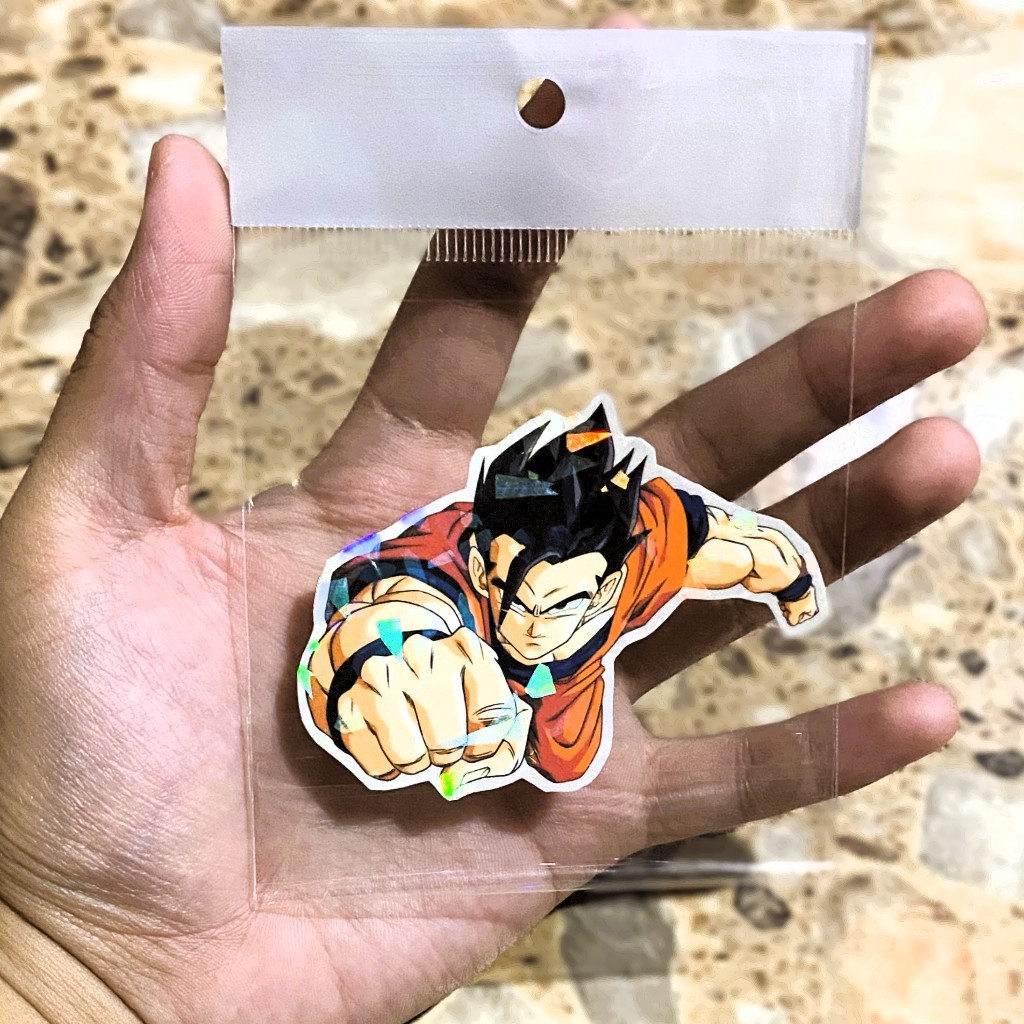 sticker dragonball gohan punch anime decals waterproof stickers decal ...